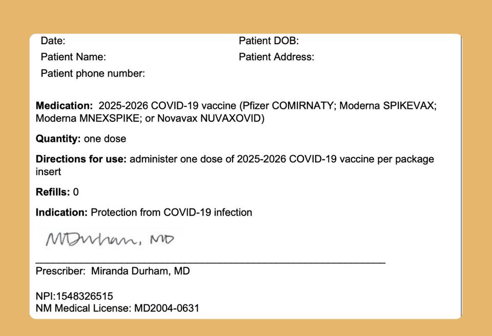 NM health department provides COVID-19 vaccine prescription for all ...