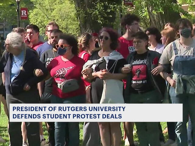 Rutgers University president defends making deals with pro-Palestinian ...