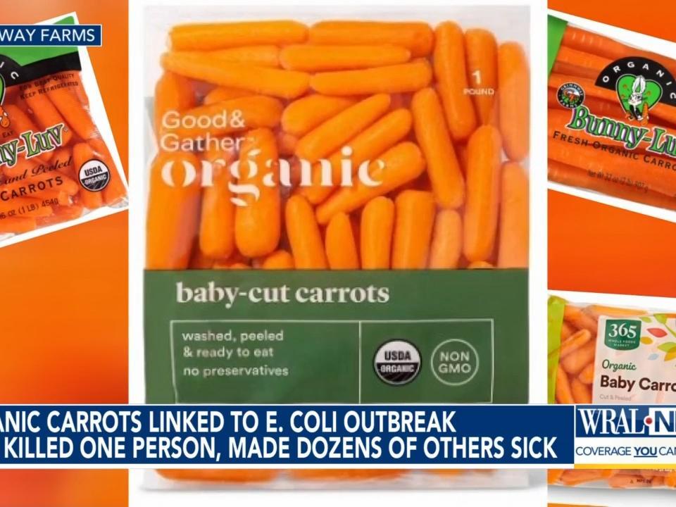 One dead, dozens sickened after eating carrots contaminated with E. coli