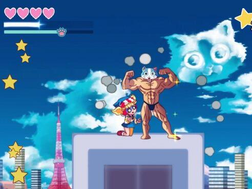 Side-scrolling platformer KinnikuNeko: Super Muscle Cat announced for Switch