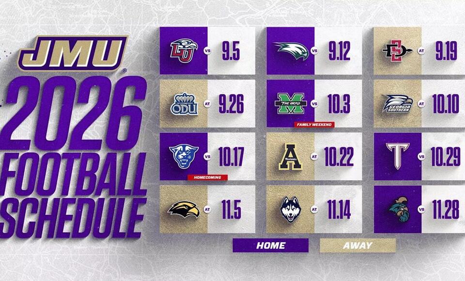 James Madison announces complete 2026 football schedule - NewsBreak