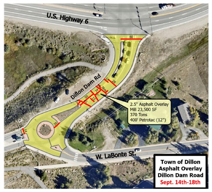Notice of Construction - Dillon Dam Road Scheduled for Resurfacing and ...