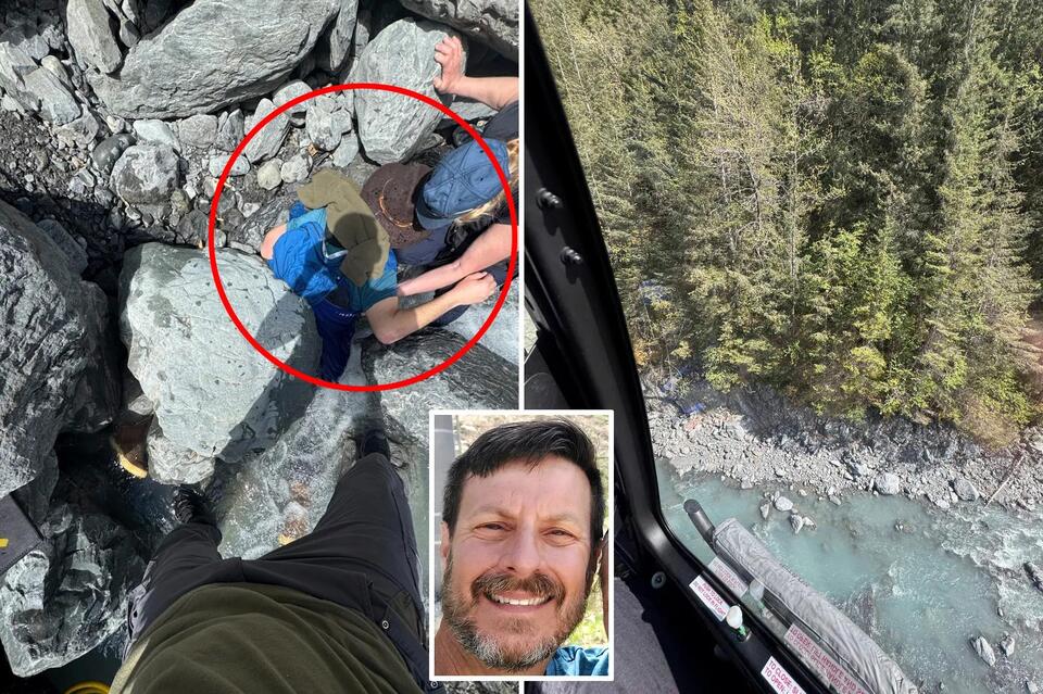 Alaska hiker pinned face down by 700-pound boulder credits ‘great wife ...