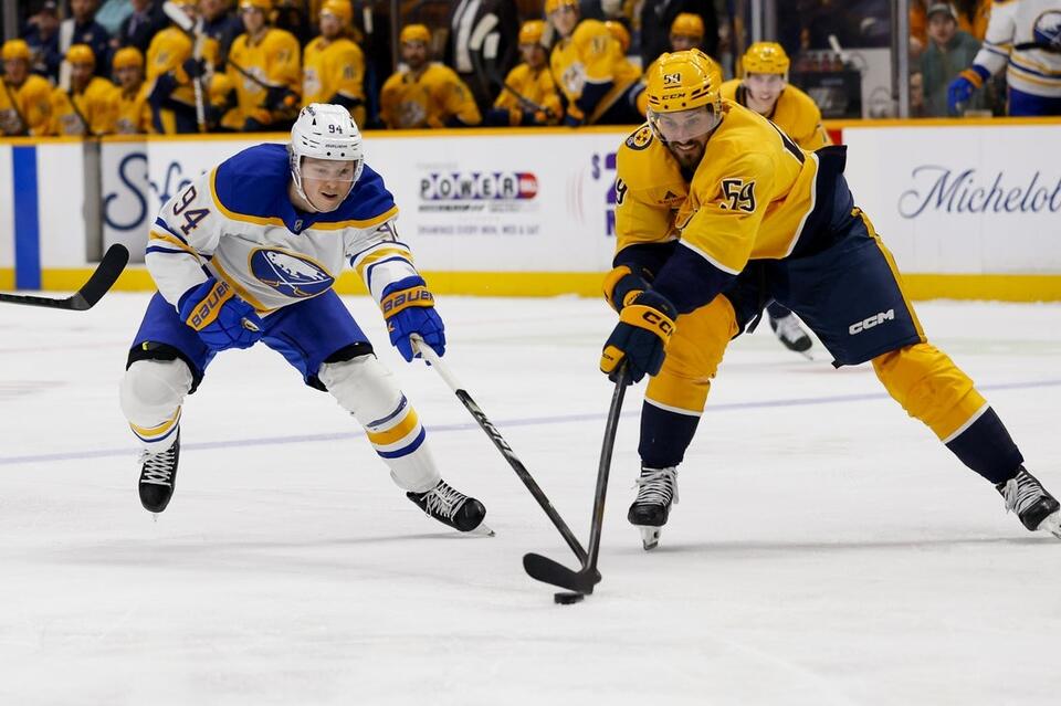 Konsta Helenius nets first NHL goal as Sabres top Preds - NewsBreak