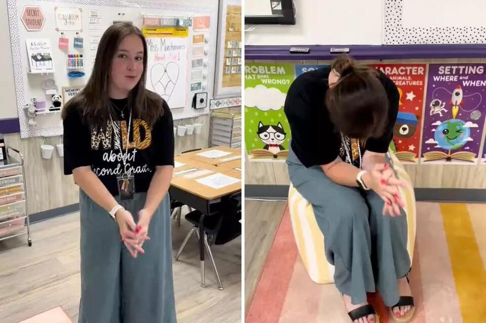 Exhausted Teachers Show Before and After First Day of School Looks in ...