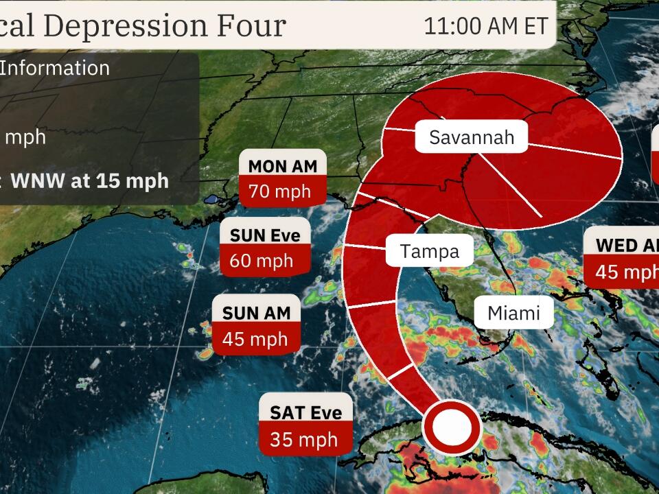 Tropical Storm Debby Tracker: Spaghetti Models, Satellite And More