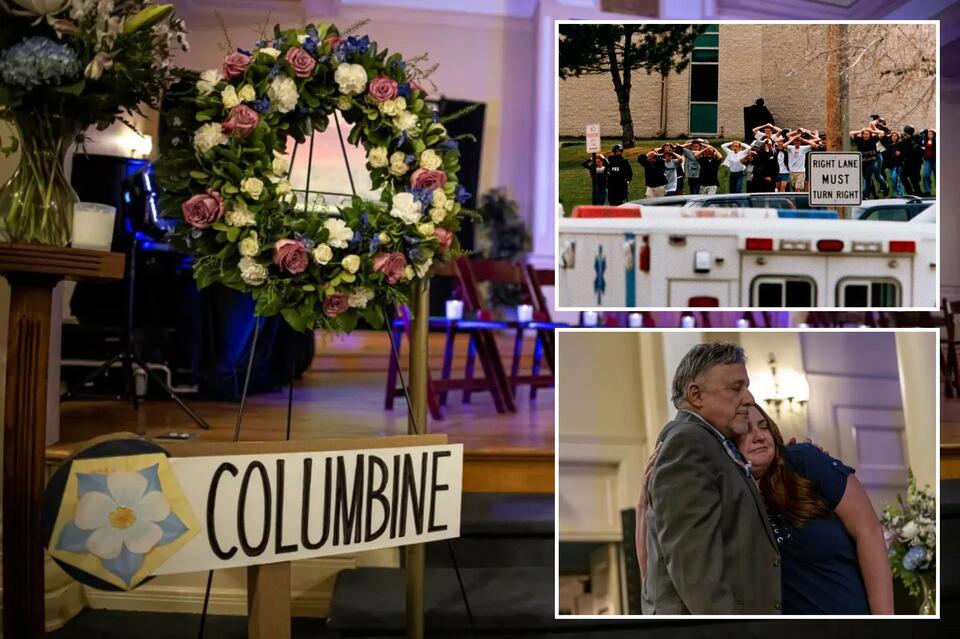 12 students, teacher killed in Columbine school shooting remembered at 25th anniversary vigil ...