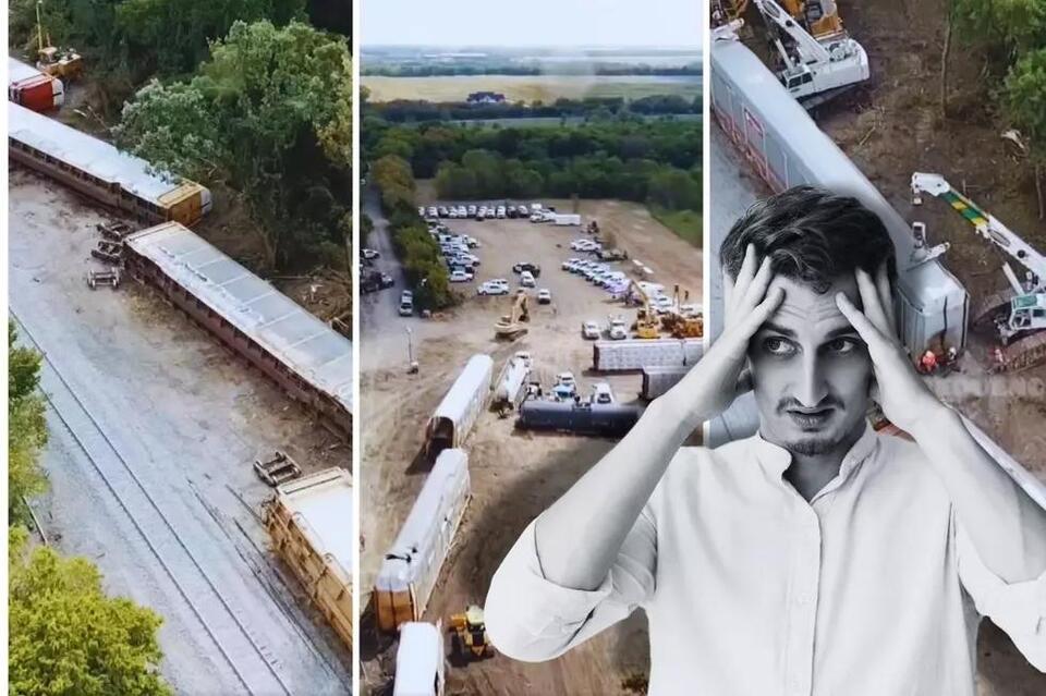 Watch Insane Drone Footage of Texas Train Derailment Aftermath - NewsBreak