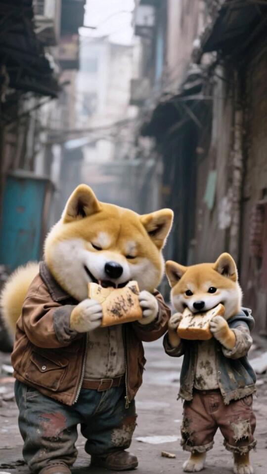 AI-generated. Dog Spy's Risky Steal for His Baby 🐾💛 #ai #dogadventure # ...