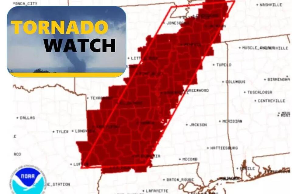 Massive Tornado Watch Issued, 3 Texas Counties Included - NewsBreak