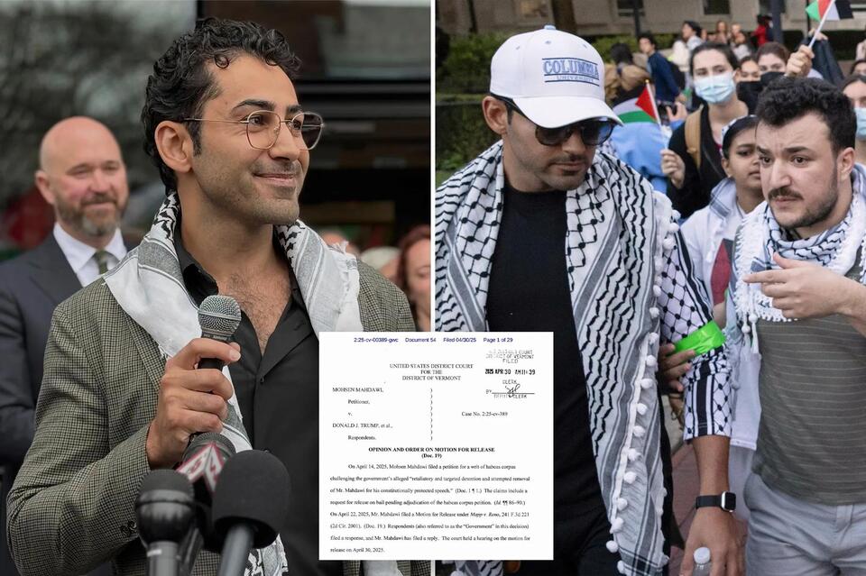 Freed Columbia University student Mohsen Mahdawi accused of telling gun shop owner that he used ...