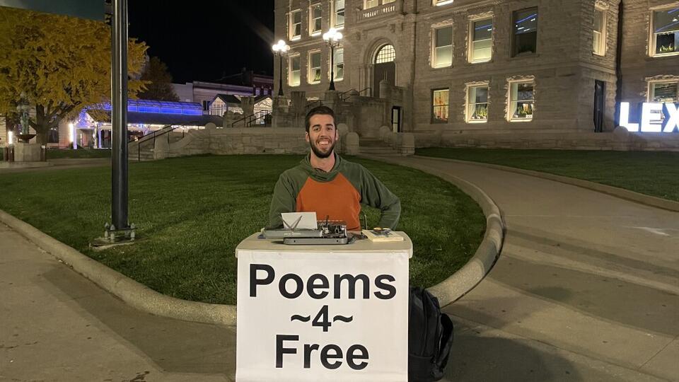 Feel Good Friday: Curtis Kaiser bringing smiles through free poems ...