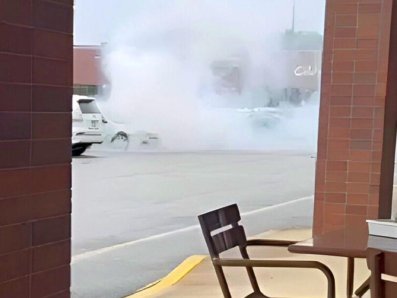 VIDEO: Spinning tires spew smoke, burning rubber as repossessed car is ...