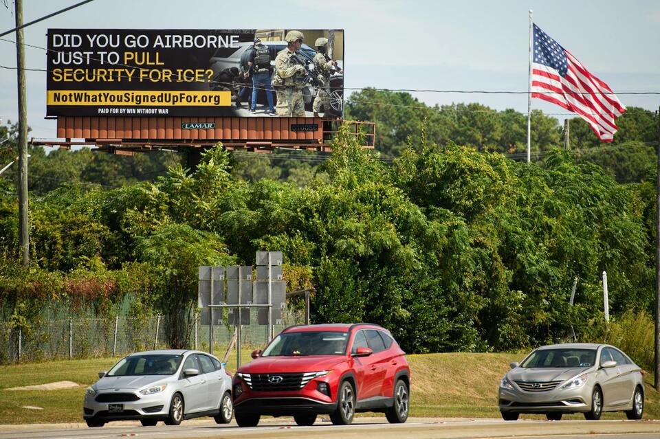 Billboard in Fayetteville asks airborne soldiers if they joined the ...