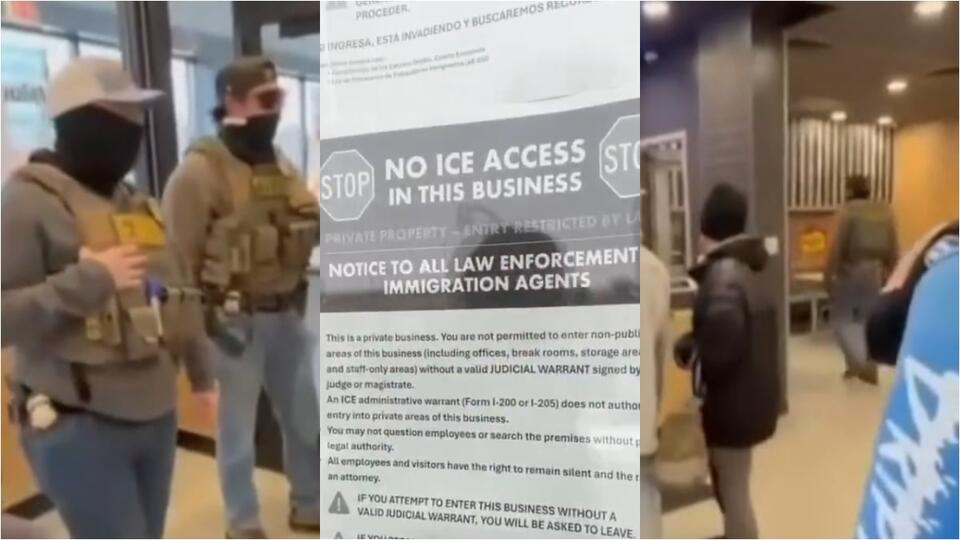 Minneapolis McDonald’s Takes Down ‘No ICE’ Sign After Outrage: ‘You Can ...