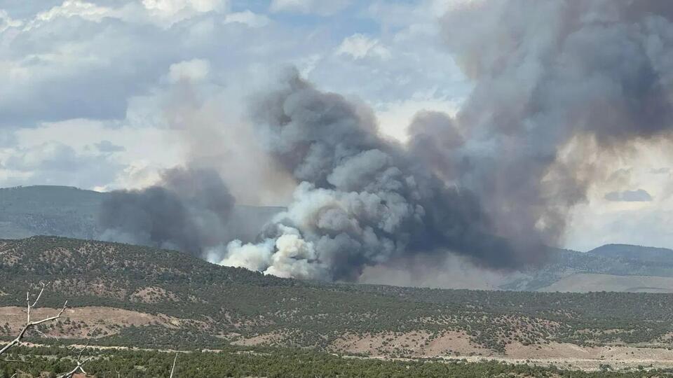 New "Big Draw" fire burning in Uinta Basin in Duchesne County at about ...