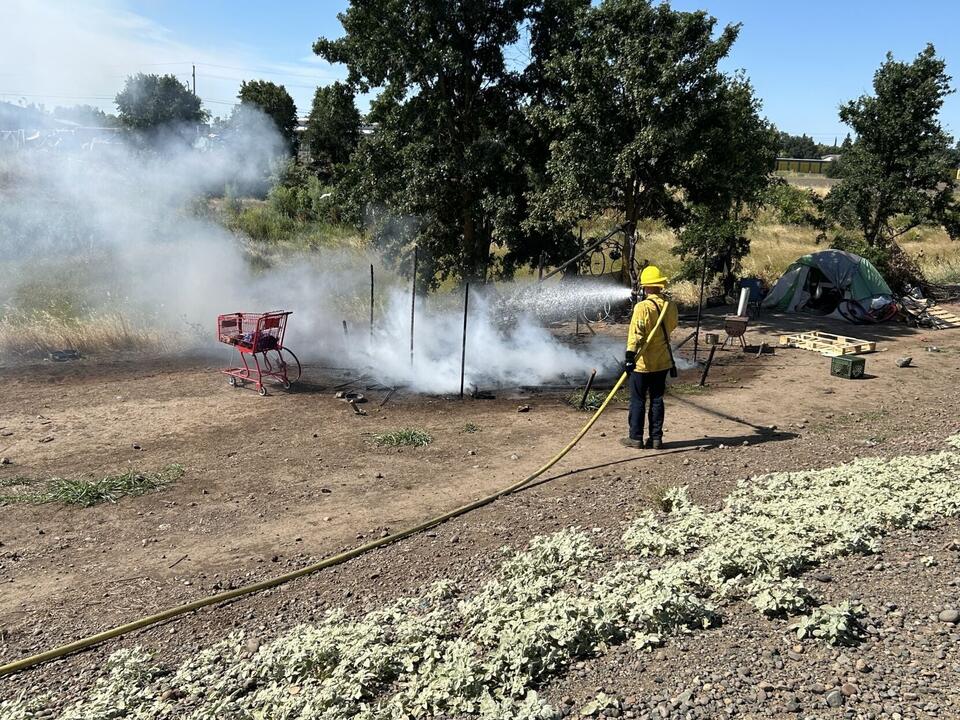 Tent fire near Alternative Homeless Camp may be arson - NewsBreak