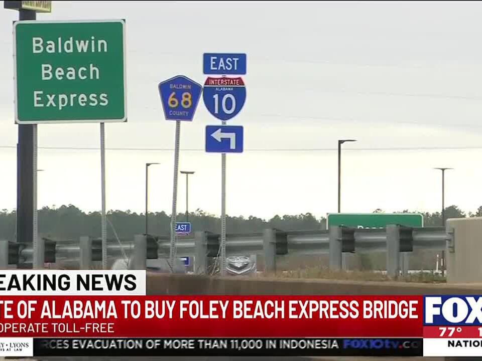 State buying Foley Beach Express Bridge, will drop toll