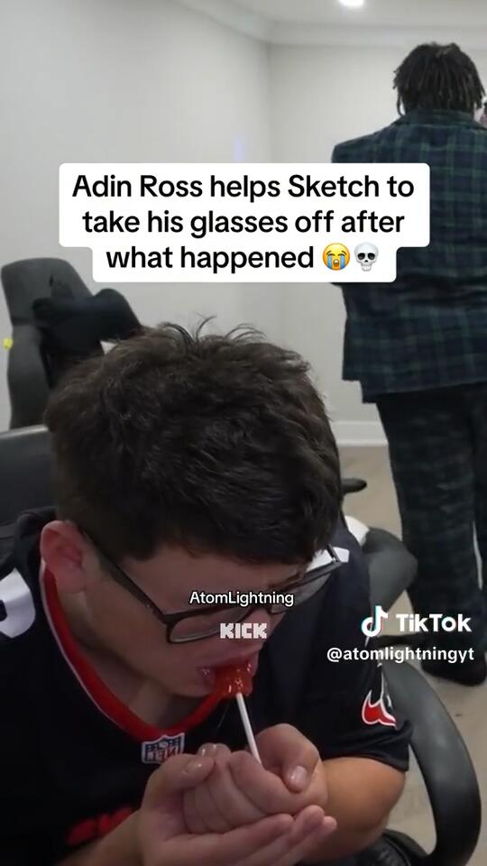 Adin ross helps sketch take his glasses off after what happened 😂💀 ...