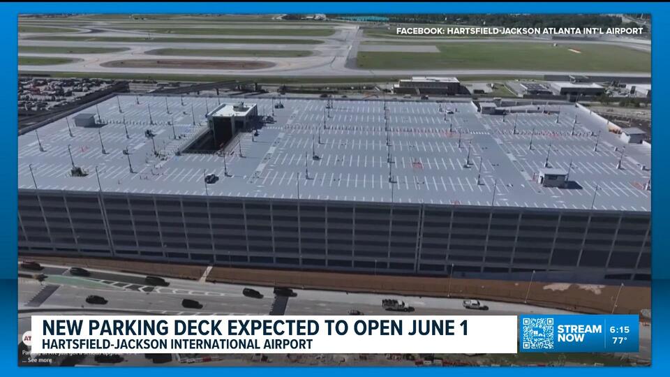 Atlanta airport set to open massive new parking deck next to terminal ...