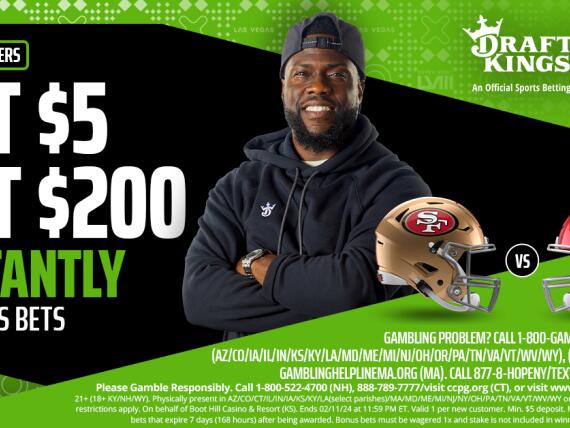 DraftKings promo code in Super Bowl ad featuring Kevin Hart: Claim $1,250 in bonus bets for ...