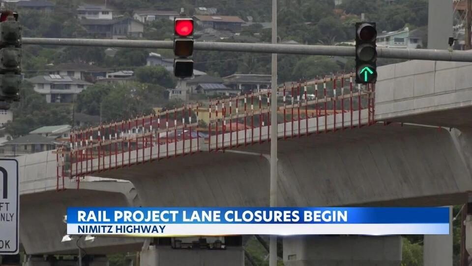Honolulu rail project lane closures begin on Nimitz Highway - NewsBreak
