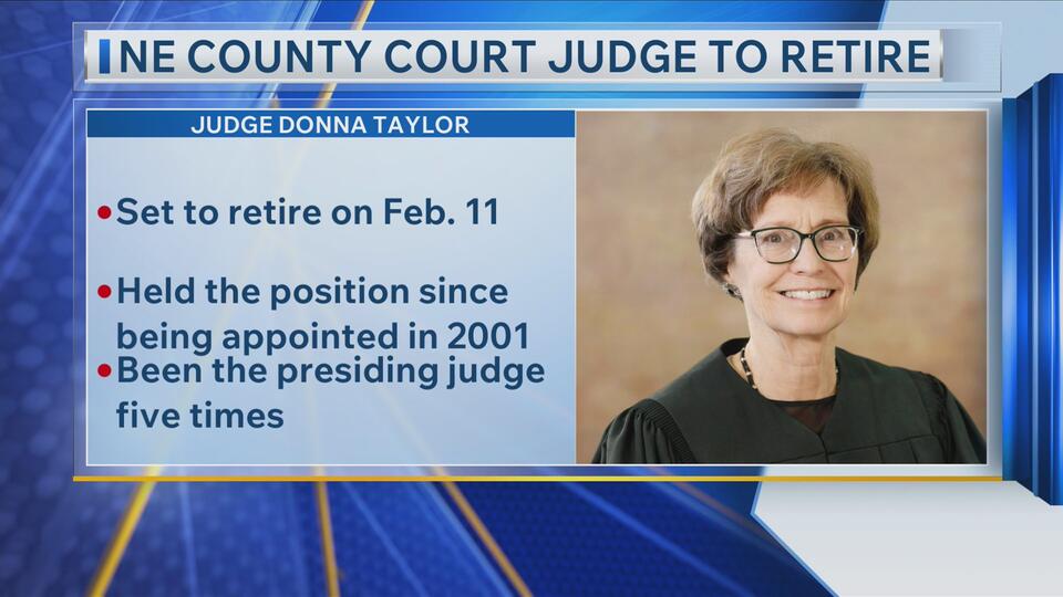 Nebraska county court judge set to retire in February - NewsBreak