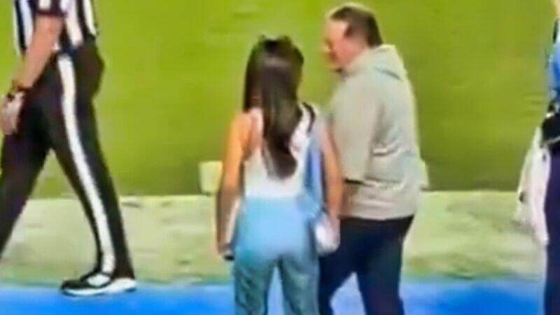 Fan Footage From The Stands Caught Bill Belichick & Jordon Hudson’s Strange Sideline Moment At ...