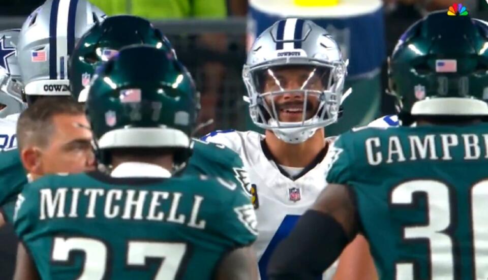 Video Shows Dak Prescott Spitting Towards Jalen Carter Before Carter Spit Back & Got Ejected ...