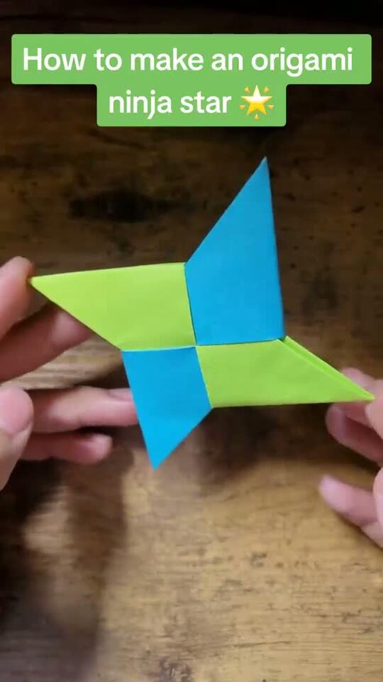 How to make an origami nina star . origamitutorial origami papercraft ...