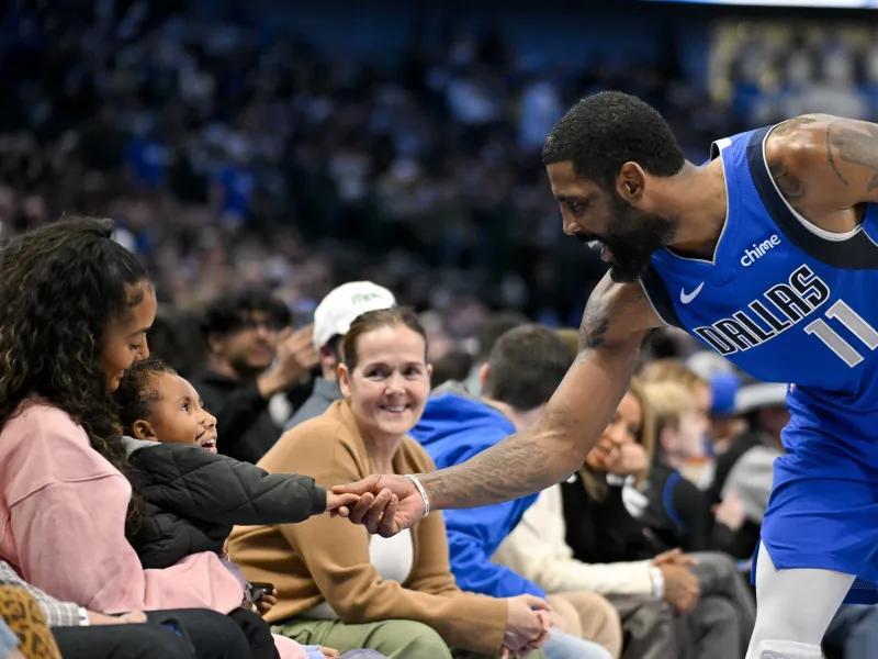 LOOK: Kyrie Irving greets son and other pictures of the day in the NBA