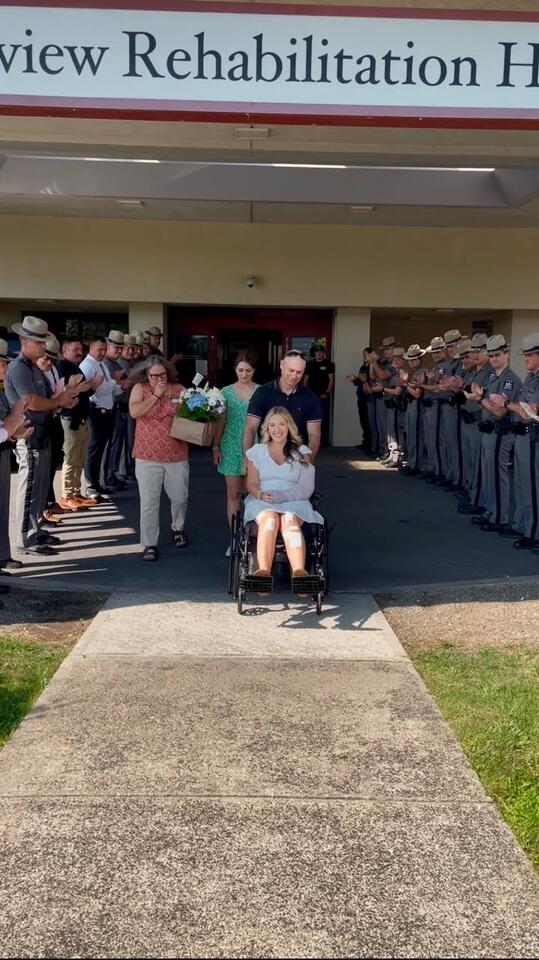 State trooper injured in head-on crash released from hospital to warm ...