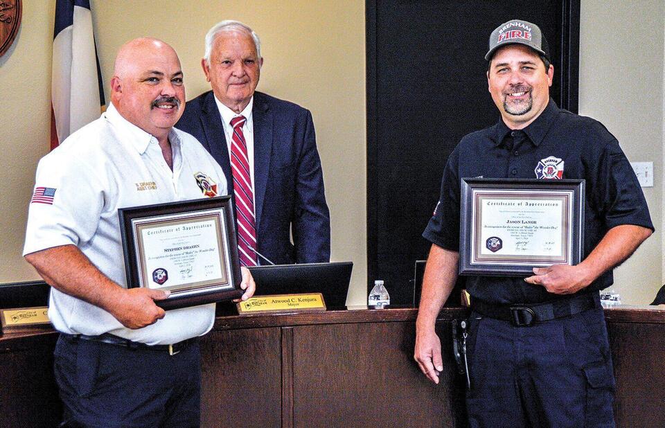 Local volunteer firefighters recognized - NewsBreak